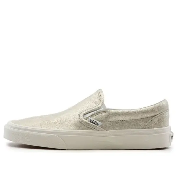 VANS Cracked Leather Slip-on Sneakers
