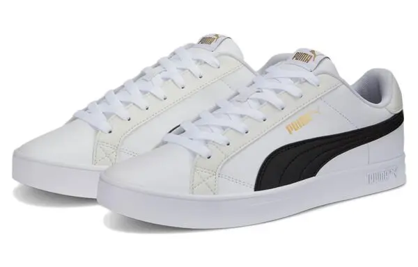 PUMA Smash Vulc V3 Lo Sneakers - White/black