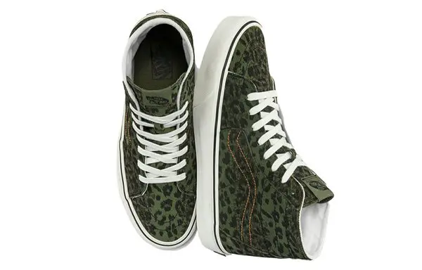VANS Sk8-hi Tapered Anaheim Factory Leopard Camo High Top Sneakers - Green