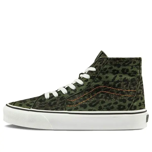 VANS Sk8-hi Tapered Anaheim Factory Leopard Camo High Top Sneakers - Green