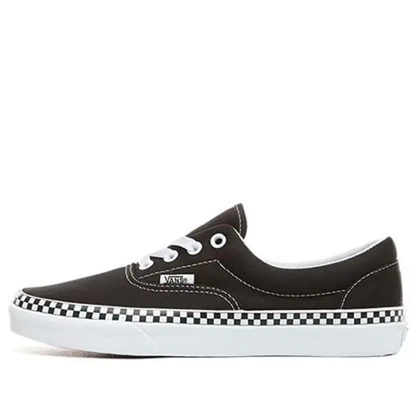VANS Era Check Foxing Low Top Sneakers - Black