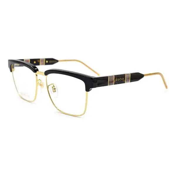 Gucci Gg Optical Metallic Asia Edition Eyeglasses - Black
