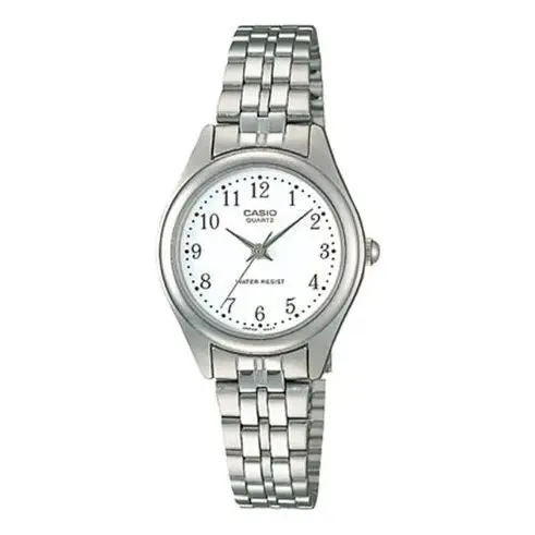 Casio Analog Quartz Watch With Stainless Steel Strap - Silver