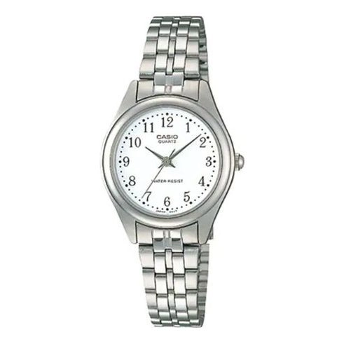 Casio Analog Quartz Watch With Stainless Steel Strap - Silver