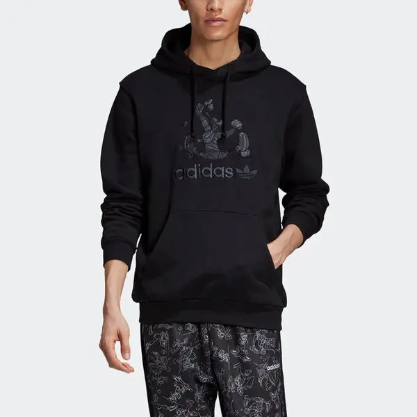 Adidas X Disney Crossover Embroidered Goofy Pullover Hoodie