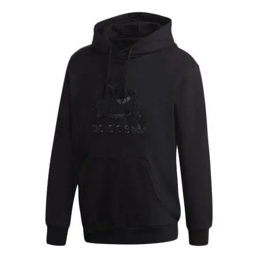 Adidas X Disney Crossover Embroidered Goofy Pullover Hoodie - Black