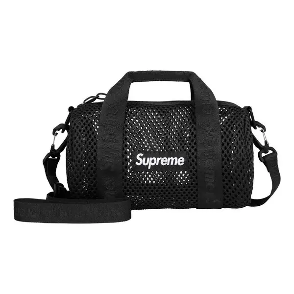 Supreme Mesh Mini Duffle Bag - Black