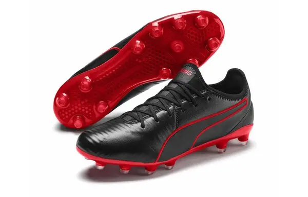 PUMA King Pro Fg Soccer Cleats - Black/red