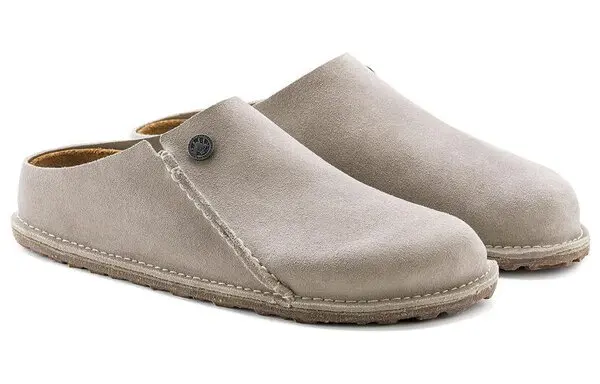 BIRKENSTOCK Zermatt 365 Suede Leather Mules - Beige