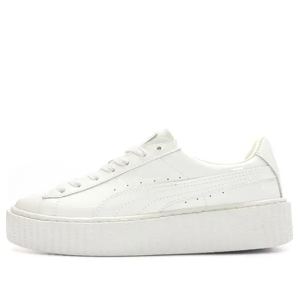 PUMA Fenty X Patent Leather Creepers - White/white/white