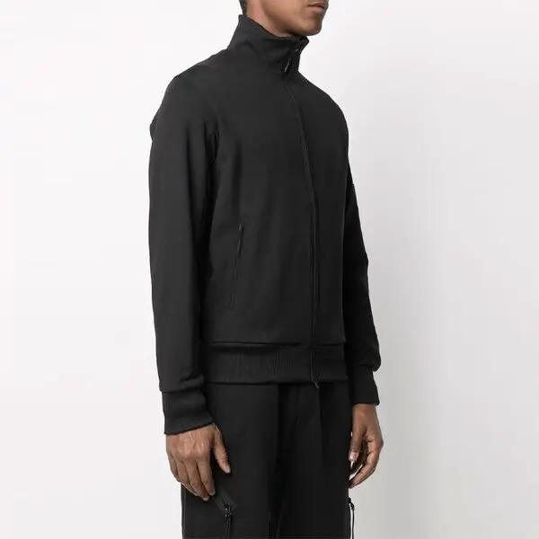 Adidas Y-3 Solid Color Stripe Sports Zipper Jacket
