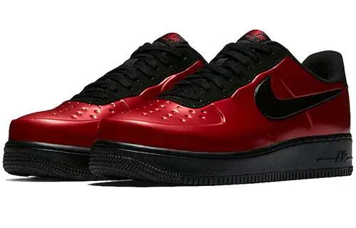 Nike Force 1 Foamposite Pro Sneakers - Red/black