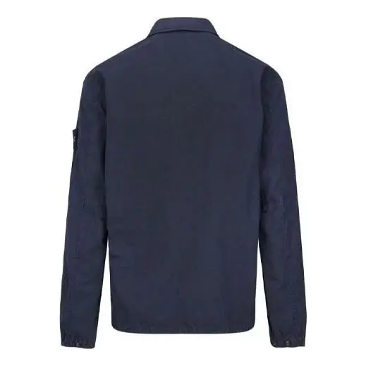 Stone Island 2 Pocket Brushed Cotton Shirt Jacket