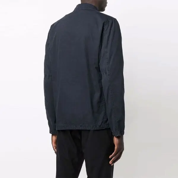 Stone Island 2 Pocket Brushed Cotton Shirt Jacket