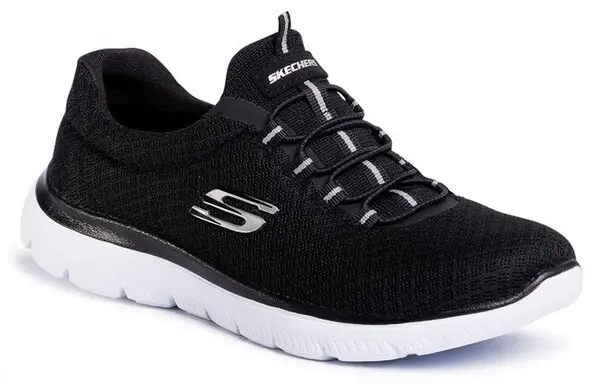 Sketchers Summits Low Top Sneakers - Black/white