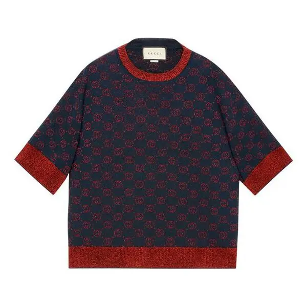 Gucci Interlocking Knit Sweater - Navy