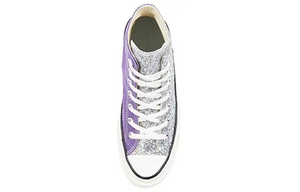 CONVERSE Chiara X Chuck 70 High Top Glitter Sneakers - Purple/gray