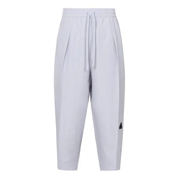 Adidas Solid Color Logo Printing Sports Pants/trousers/joggers Silver Gray - Default Colorway