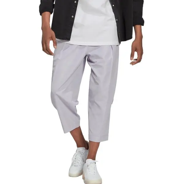 Adidas Solid Color Logo Printing Sports Pants/trousers/joggers Silver Gray - Default Colorway