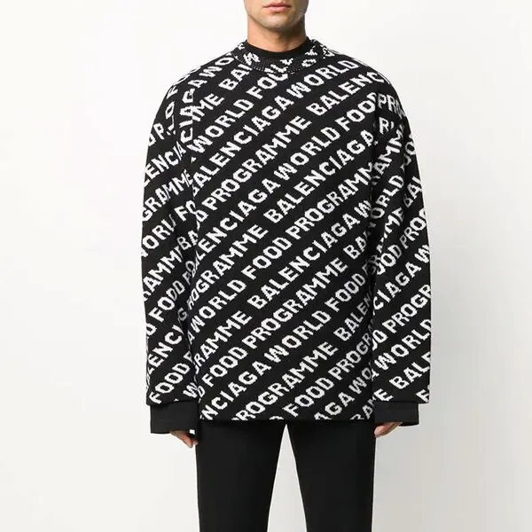 Balenciaga World Food Programme Allover Sweater