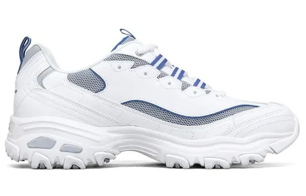 Sketchers D'lites 1.0 Low Top Sneakers - White/blue