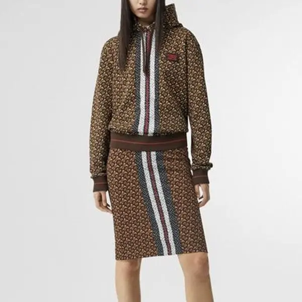 Burberry Monogram Print Cotton Hoodie