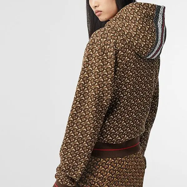 Burberry Monogram Print Cotton Hoodie