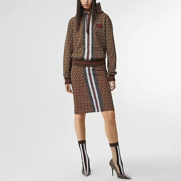 Burberry Monogram Print Cotton Hoodie