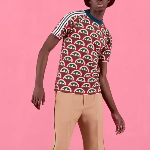Gucci X Adidas Trefoil Printed T-shirt