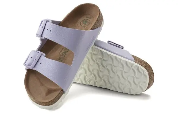 BIRKENSTOCK Arizona Vegan Birkibuc Sandals - Purple