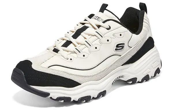 Sketchers Dlites 1.0 Chunky Sneakers - Beige/black
