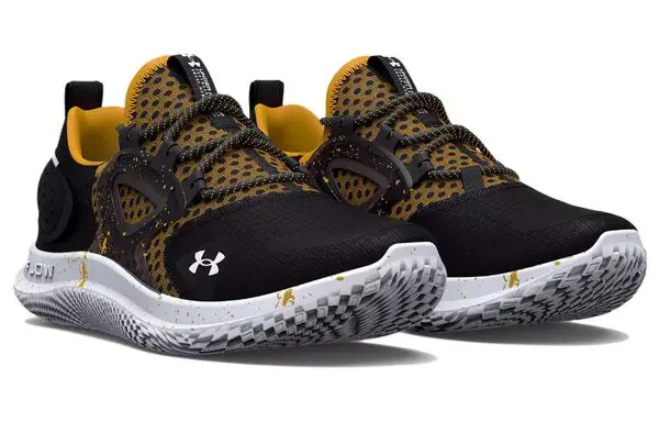 Under Armour Flow Velociti Mvmnt Running Shoes - Black/gold/yellow