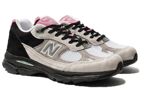 NEW BALANCE 991.9 Made In England "grey Pink" Sneakers - Grey/pink