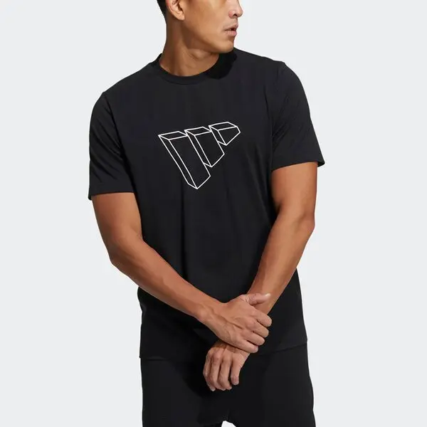 Adidas Fi Tee Sub Bos Logo Printing Round Neck Short Sleeve