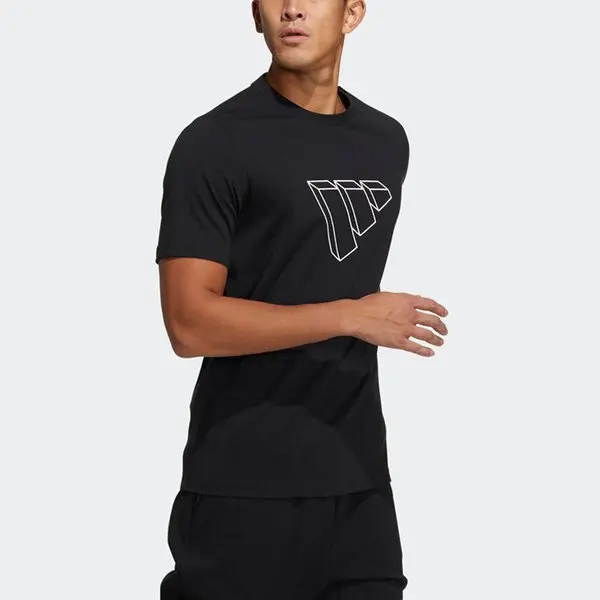 Adidas Fi Tee Sub Bos Logo Printing Round Neck Short Sleeve