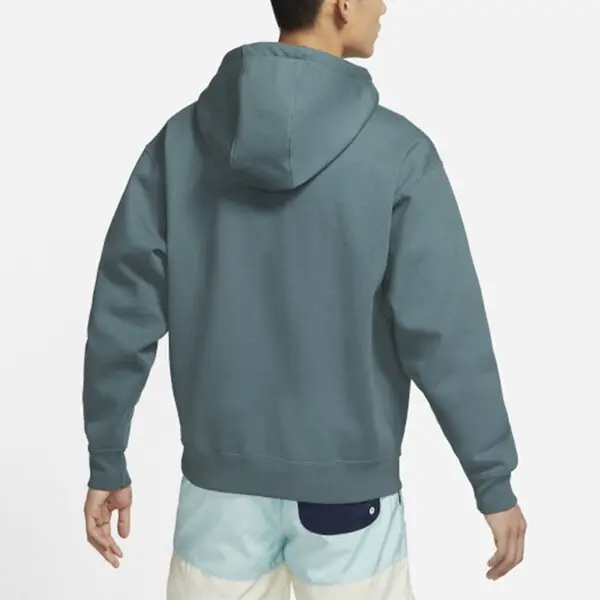 Nike Embroidered Logo Fleece Lined Hoodie - Dark Green