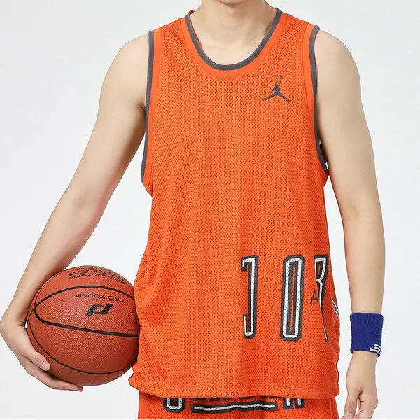 JORDAN Air Sport Dna Reversible Basketball Vest - Orange