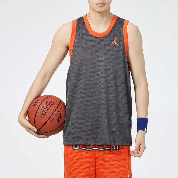 JORDAN Air Sport Dna Reversible Basketball Vest - Orange