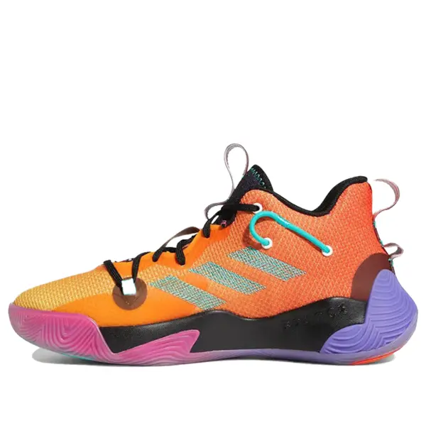Adidas Harden Stepback 3 'day Of The Dead' Sneakers - Orange/purple/black