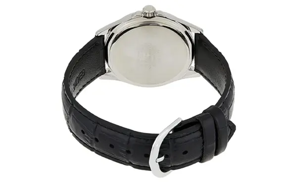 Casio Analog Watch With Leather Strap