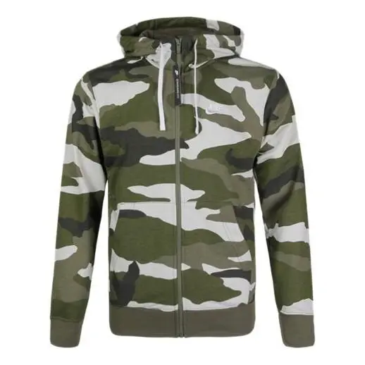 Nike Camouflage Full-zip Hoodie - Green