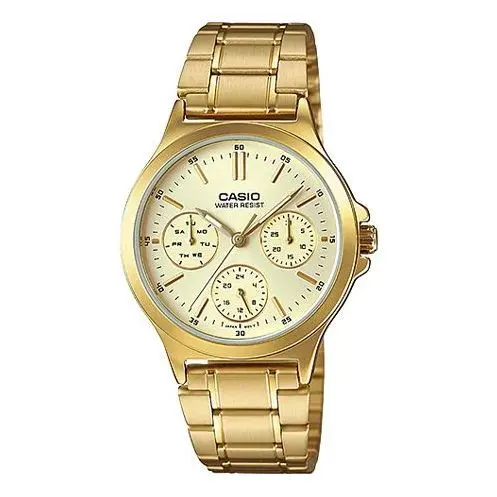 Casio Dress Series Waterproof Stainless Steel Analog Watch - Gold