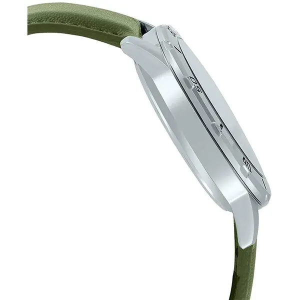 Casio Analog Watch With Leather Band - Green