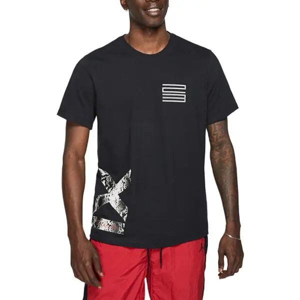 JORDAN Legacy Aj 11 Retro Snakeskin T-shirt - Black