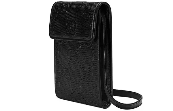 Gucci Embossed Logo Shoulder Messenger Bag