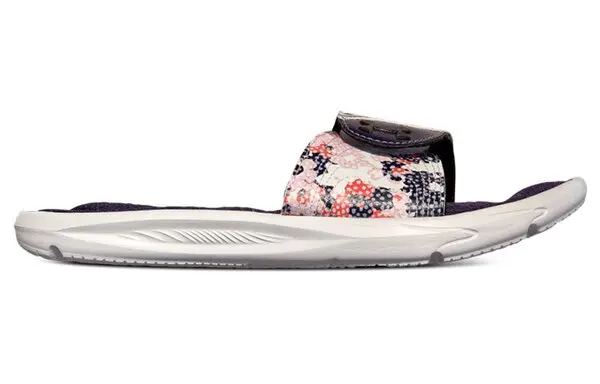 Under Armour Ignite Graphic Strap Slide - Grey/purple