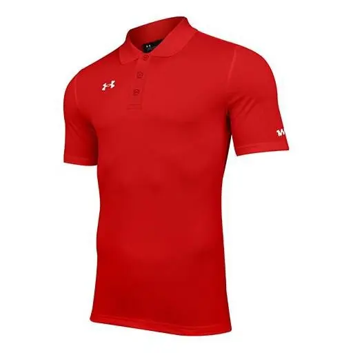 Under Armour Casual Sports Lapel Training Breathable Short Sleeve Polo Shirt - Red