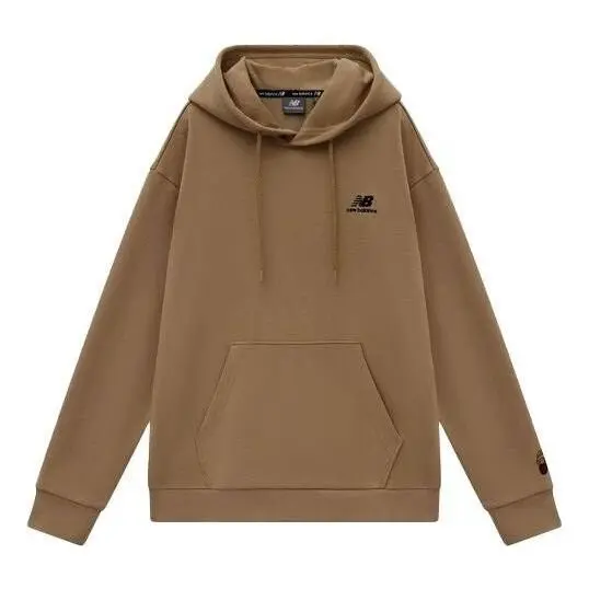 NEW BALANCE X Jhi Logo Printed Hoodie - Brown