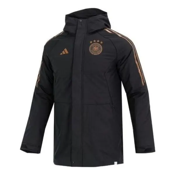 Adidas Park Germany Condivo 22 Stadium Jacket - Black/gold