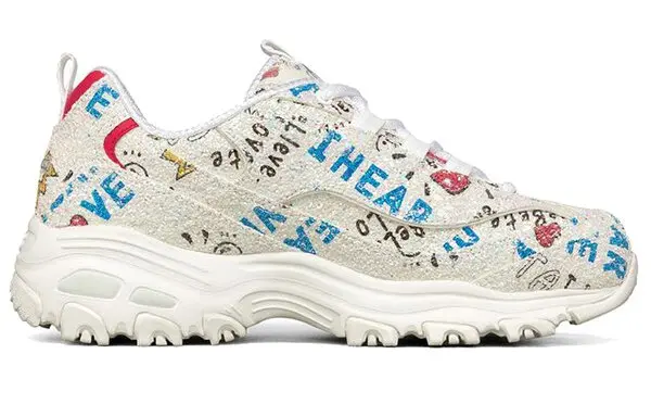 Sketchers D'lites 1.0 Low-top Sneakers With Graphic Print - Multi-color
